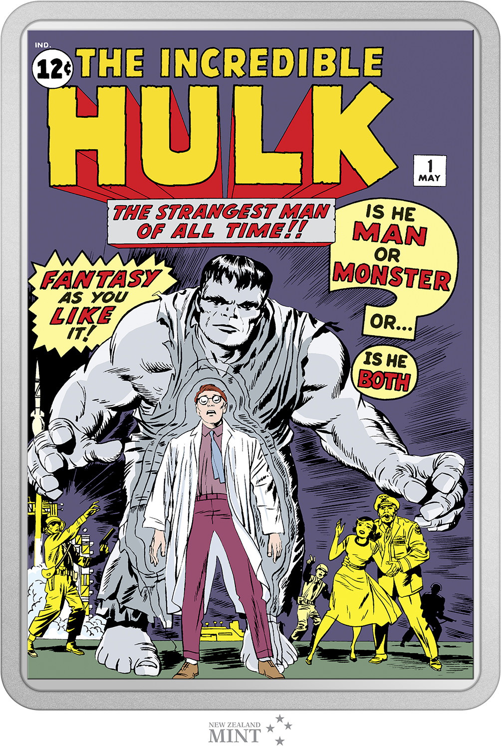 The Incredible Hulk #1 2oz Silver Coin Silver Collectible by New ...