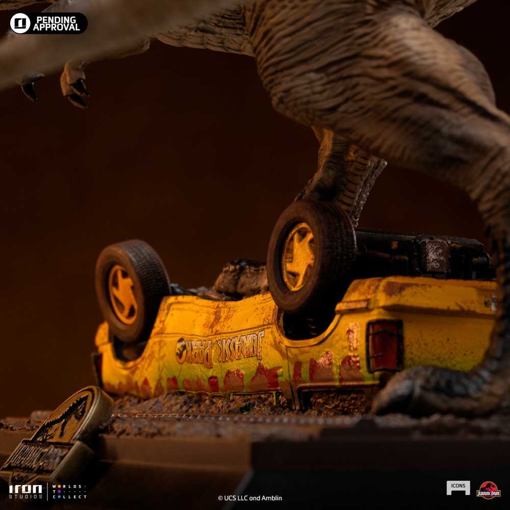 T-Rex Attack MiniCo Icons Collectible Figure by Iron Studios | Sideshow ...