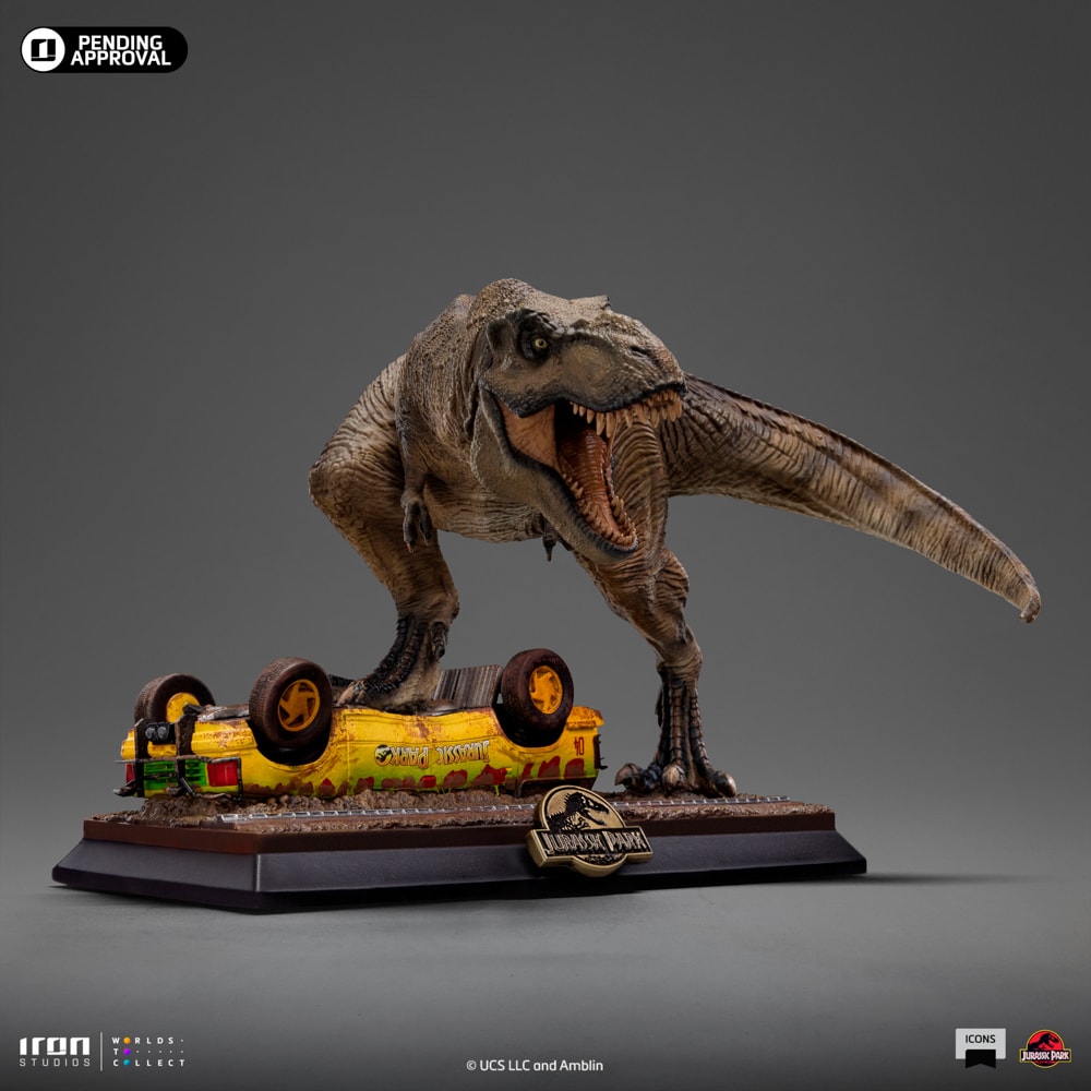 T-Rex Attack MiniCo Icons Collectible Figure by Iron Studios | Sideshow ...