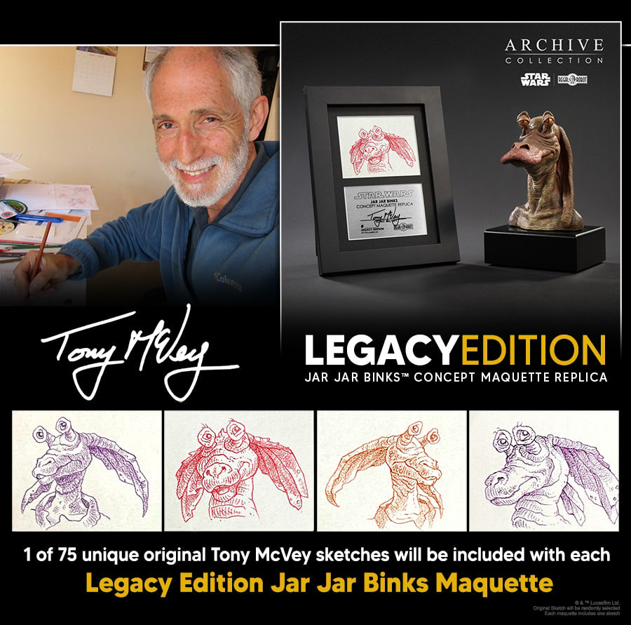 Jar Jar Concept (Signature Edition) Maquette Replica by Regal Robot ...