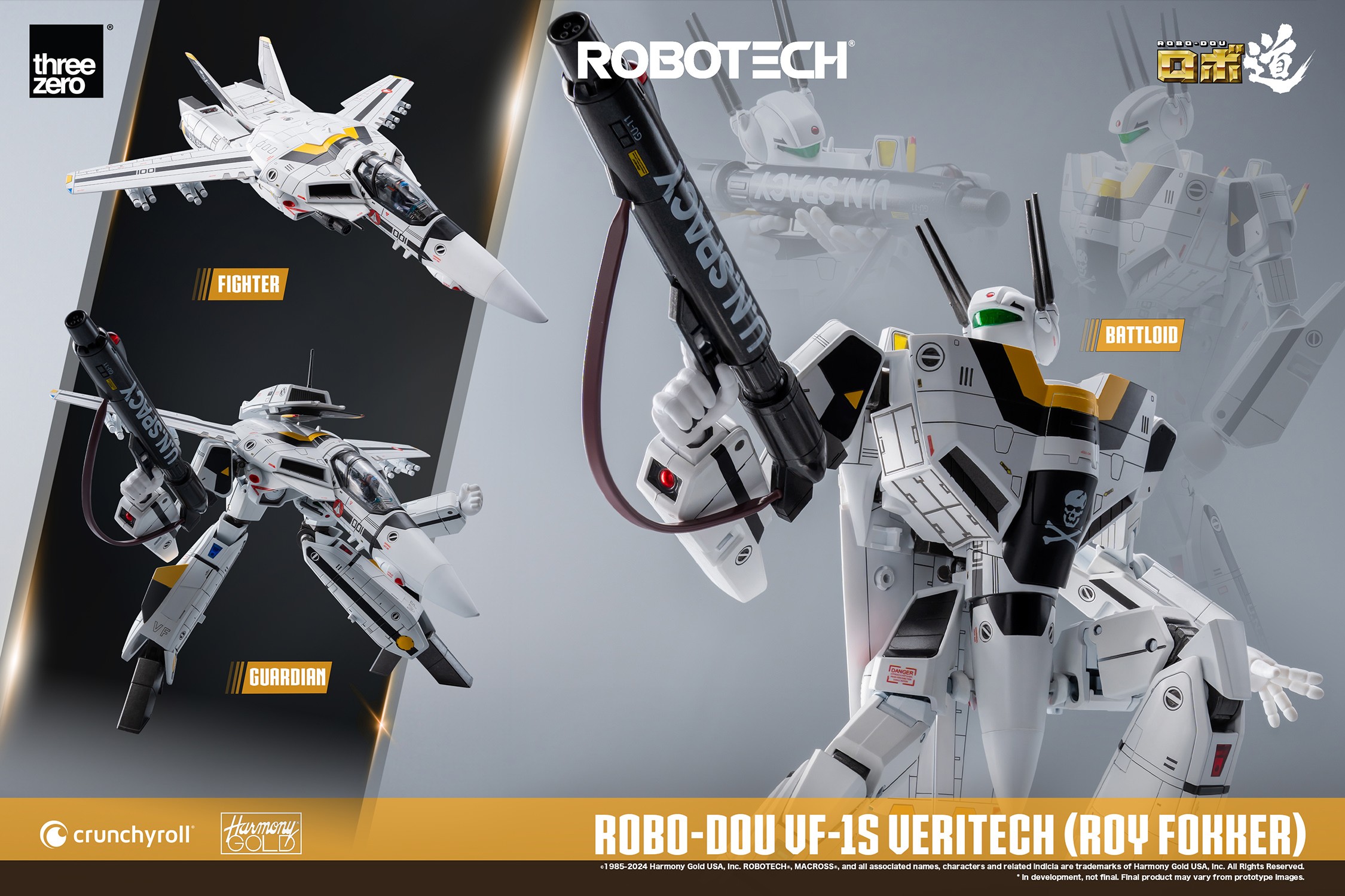 ROBO-DOU VF-1S Veritech (Roy Fokker) Action Figure by Threezero ...