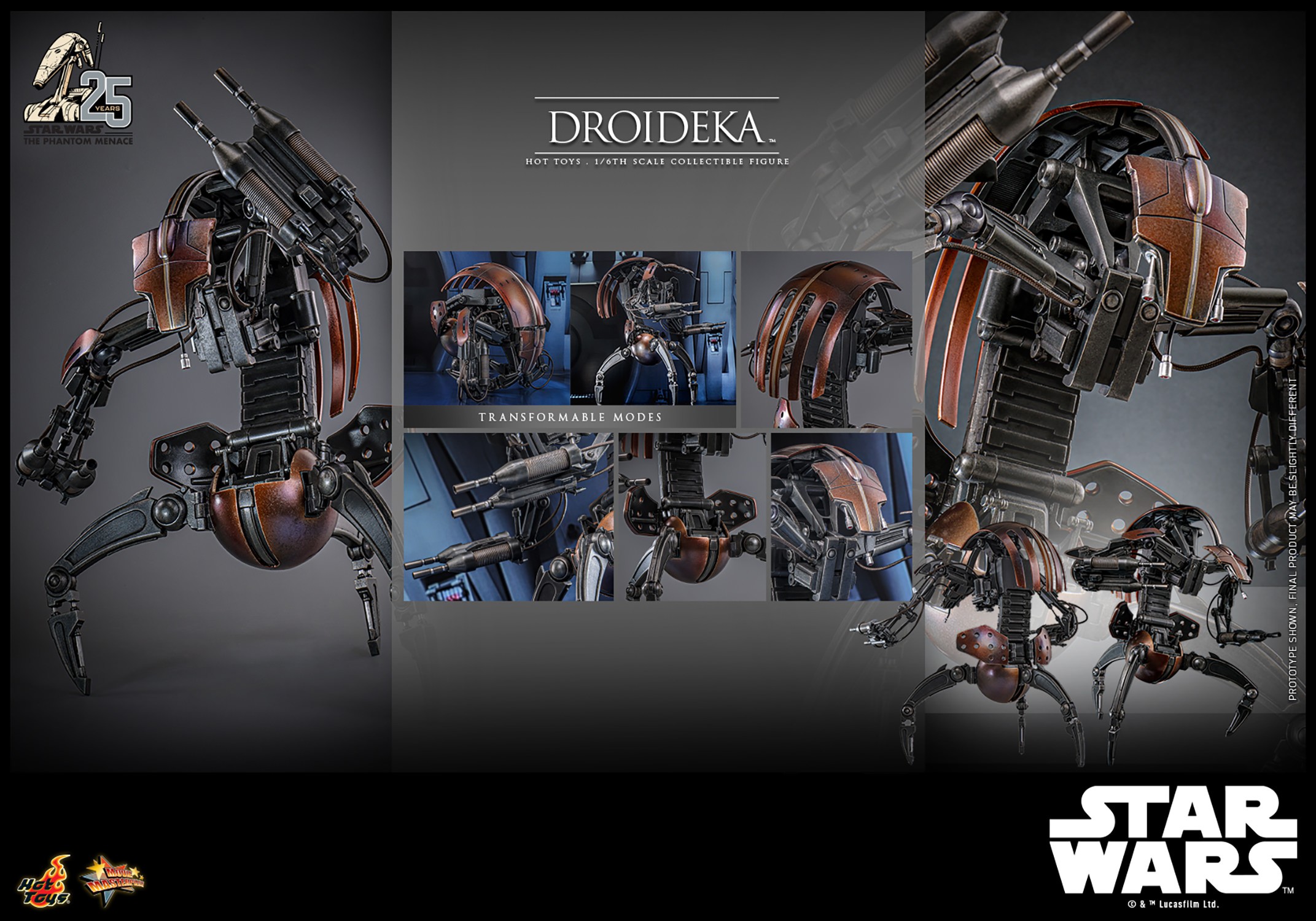 Droideka™ Sixth Scale Figure by Hot Toys | Sideshow Collectibles