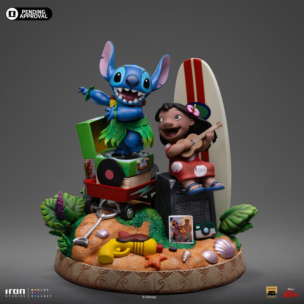 Lilo & Stitch Deluxe Art Scale 1:10 Statue by Iron Studios | Sideshow ...