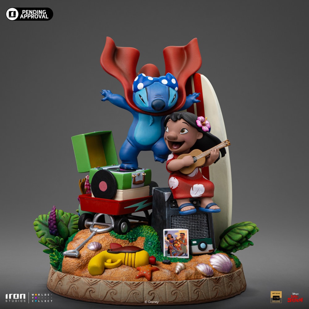 Lilo & Stitch Deluxe Art Scale 1:10 Statue by Iron Studios | Sideshow ...