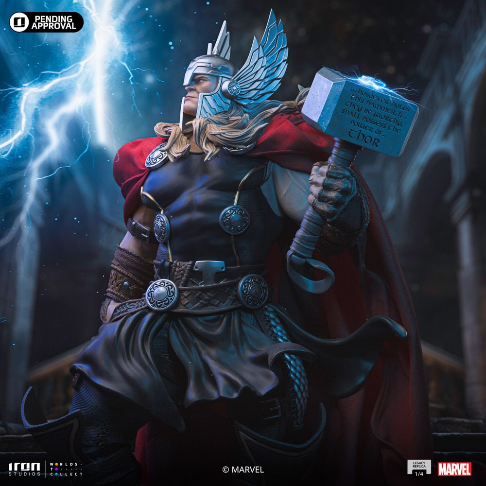 Thor Unleashed Legacy Replica Quarter Scale Statue by Iron Studios ...