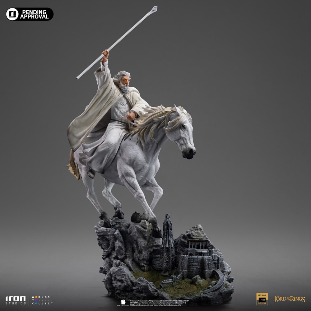 Gandalf the White and Shadowfax 1:10 Deluxe Art Scale Statue by Iron ...
