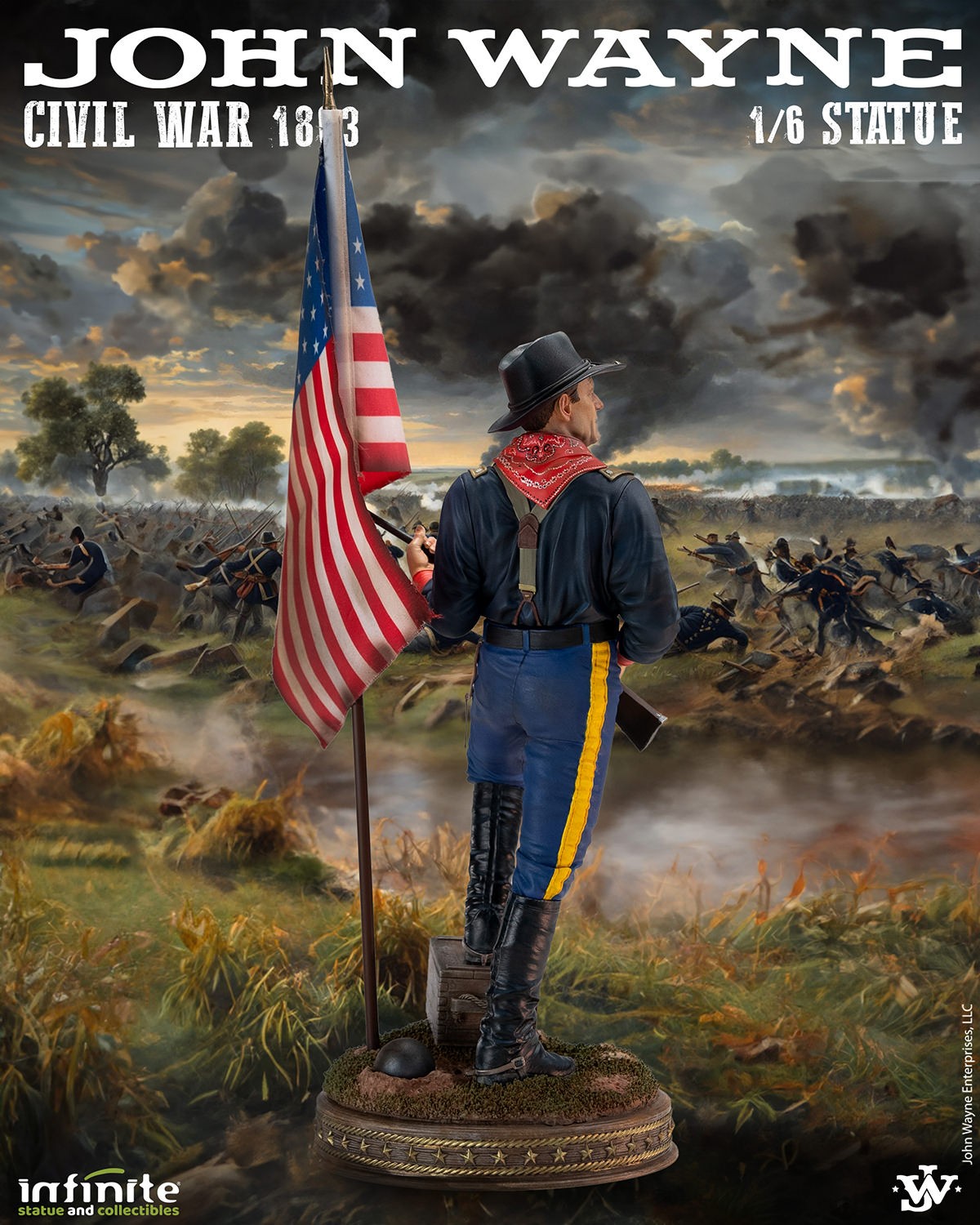 John Wayne (Civil War 1863) Statue | Sideshow Collectibles