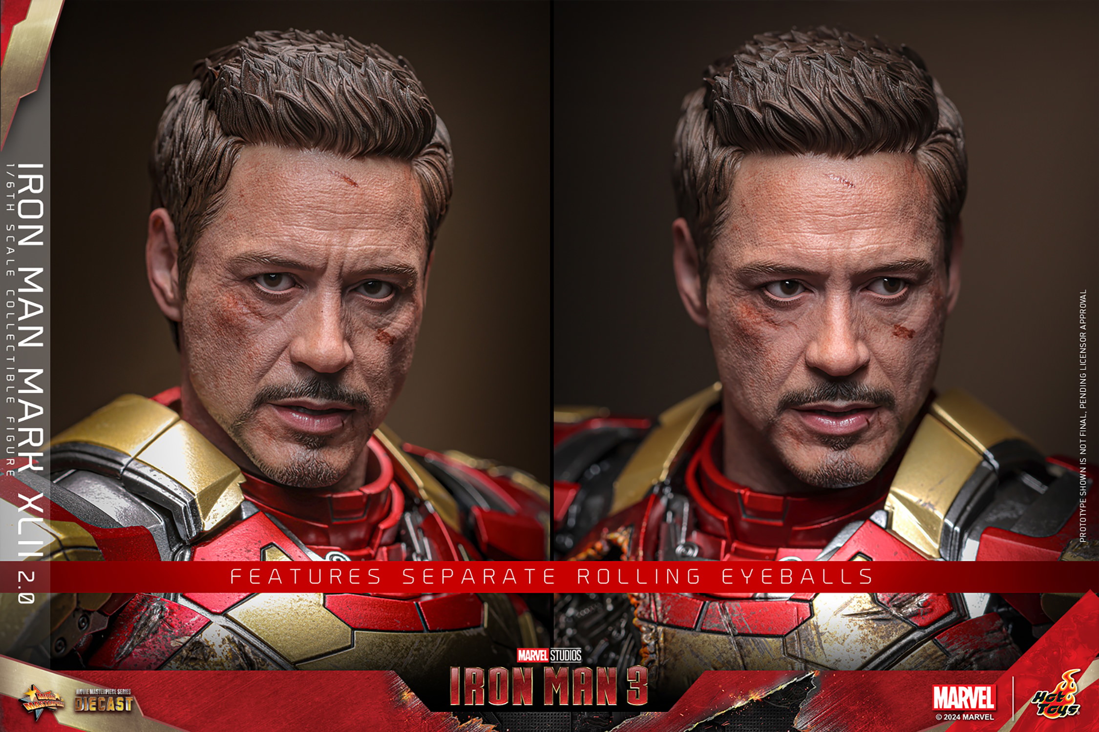 Iron Man Mark XLII (2.0) Sixth Scale Figure by Hot Toys | Sideshow ...