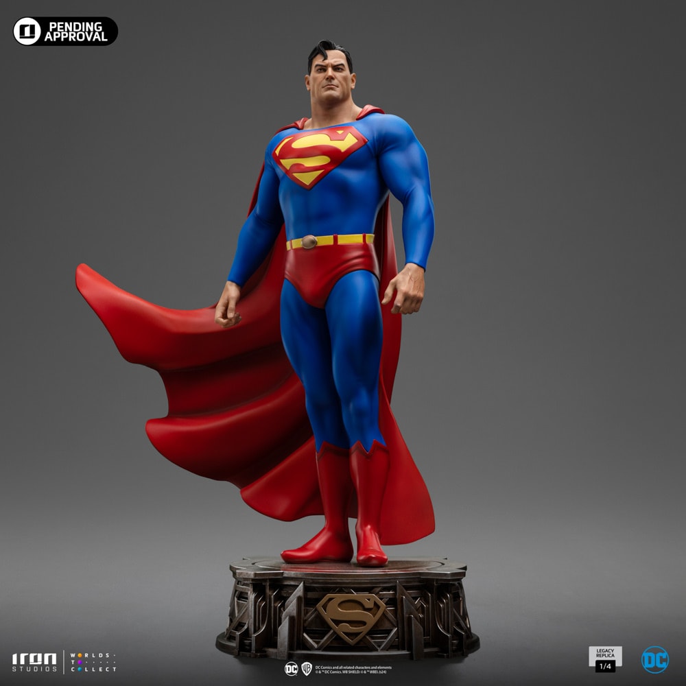 Superman DC Trinity Legacy Replica Quarter Scale Statue by Iron Studios ...