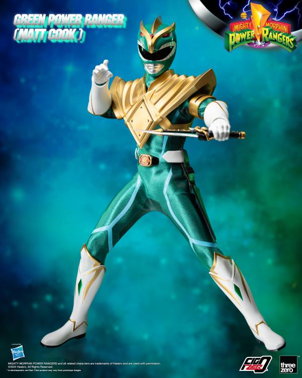 Green Power Ranger (Matt Cook) Chaos Energy Version Sixth Scale Figure | Sideshow Collectibles