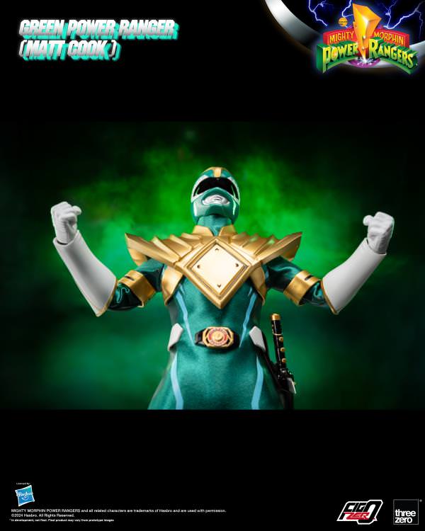 Green Power Ranger (Matt Cook) Chaos Energy Version Sixth Scale Figure ...
