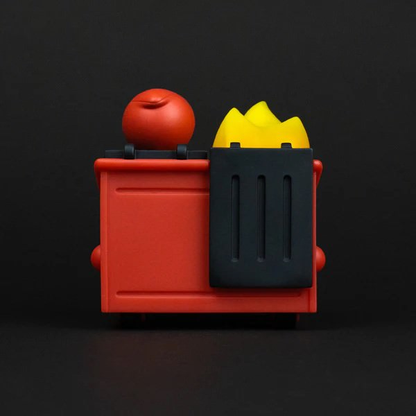 Deadpool Dumpster Fire Vinyl Collectible by 100% Soft | Sideshow ...