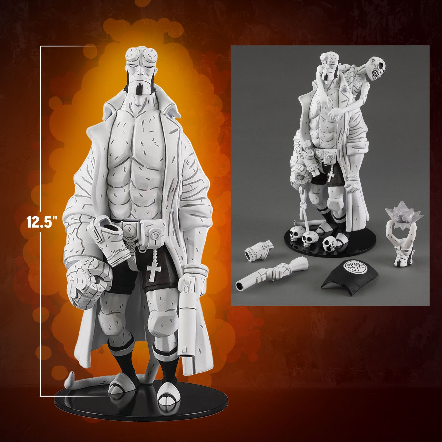 Hellboy Black & White (Previews Exclusive) Sixth Scale Figure ...