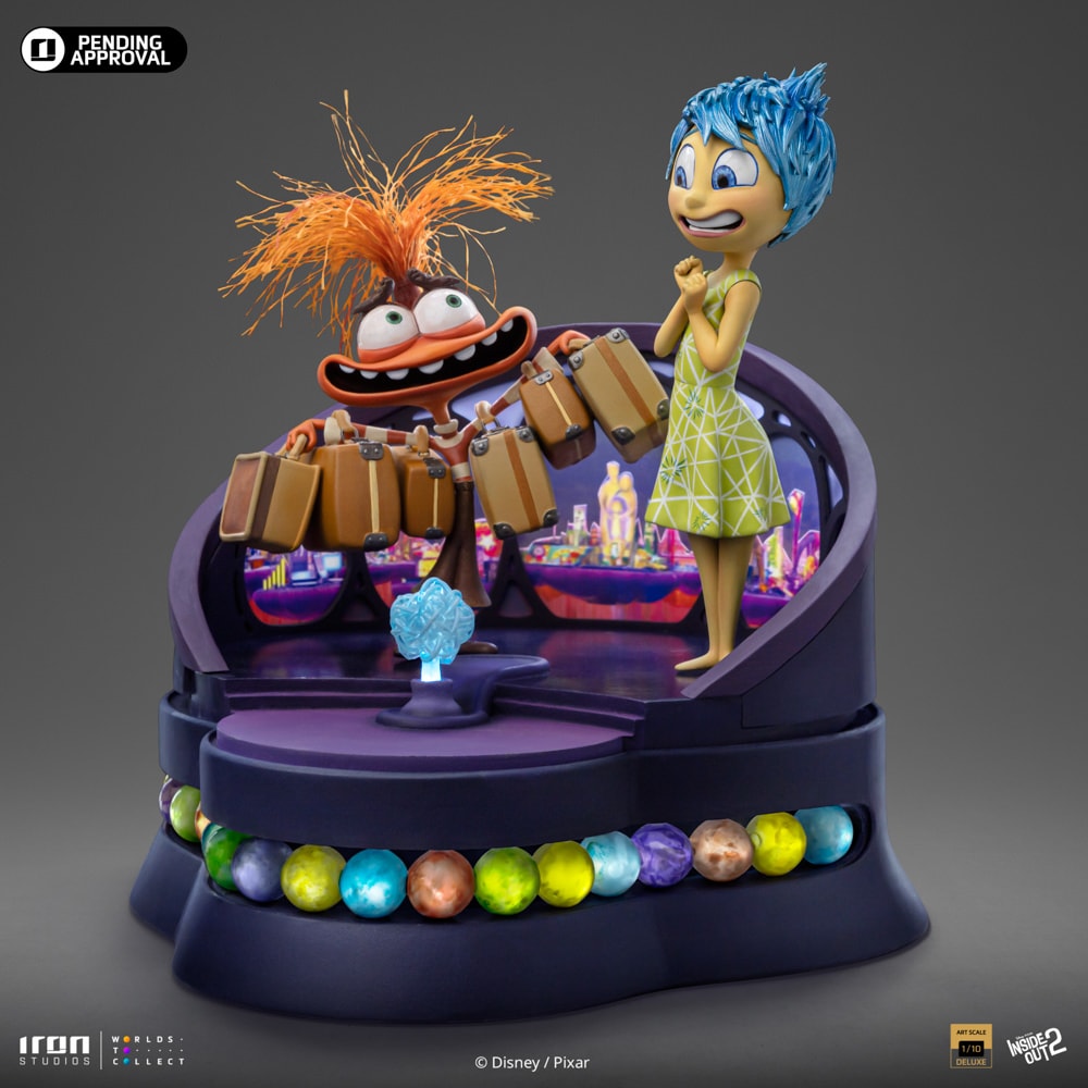 Joy and Anxiety Deluxe 1:10 Art Scale Statue by Iron Studios | Sideshow ...