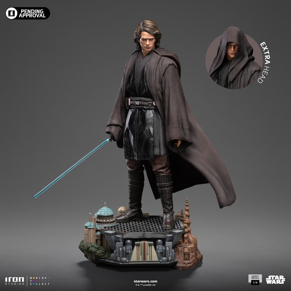 Anakin Skywalker Legacy Replica Quarter Scale Statue by Iron Studios ...