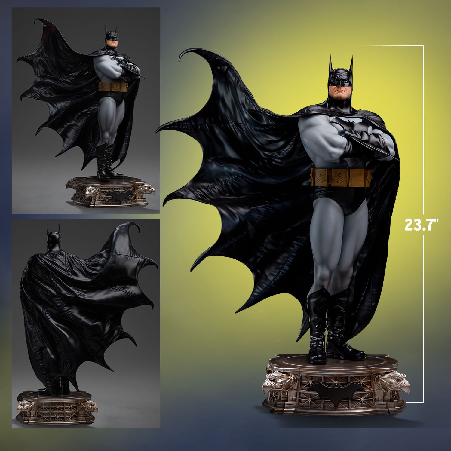 Batman DC Trinity Quarter Scale Statue by Iron Studios | Sideshow ...