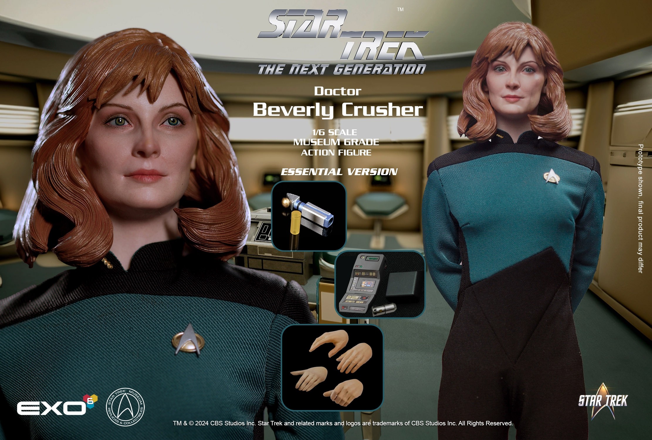 Dr. Beverly Crusher (Essential Edition) Sixth Scale Figure by EXO-6 ...