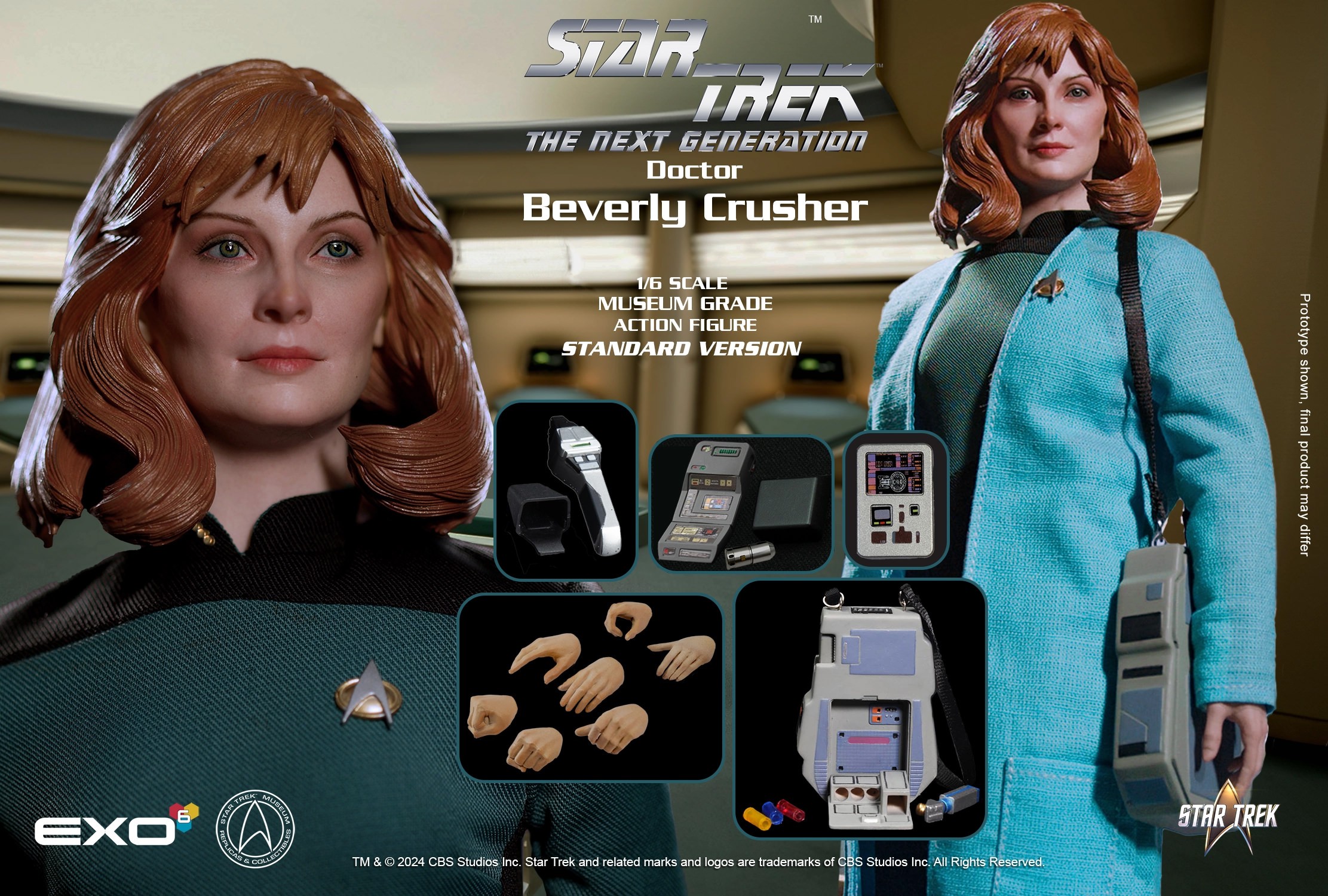 Dr. Beverly Crusher (Essential Edition) Sixth Scale Figure by EXO-6 ...