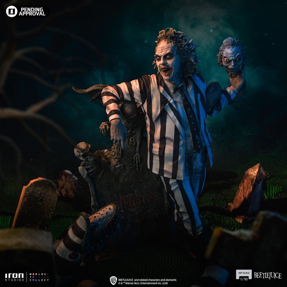 Beetlejuice 1:10 Scale Statue by Iron Studios | Sideshow Collectibles