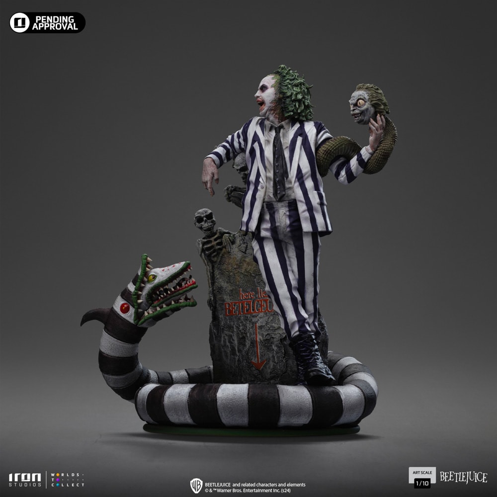 Beetlejuice 1:10 Scale Statue by Iron Studios | Sideshow Collectibles
