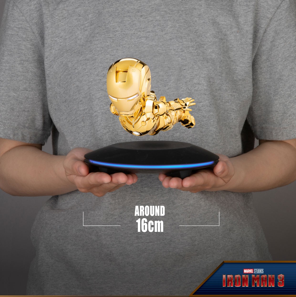 Iron Man (Golden Version) Floating Collectible Figure by Beast Kingdom | Sideshow Collectibles