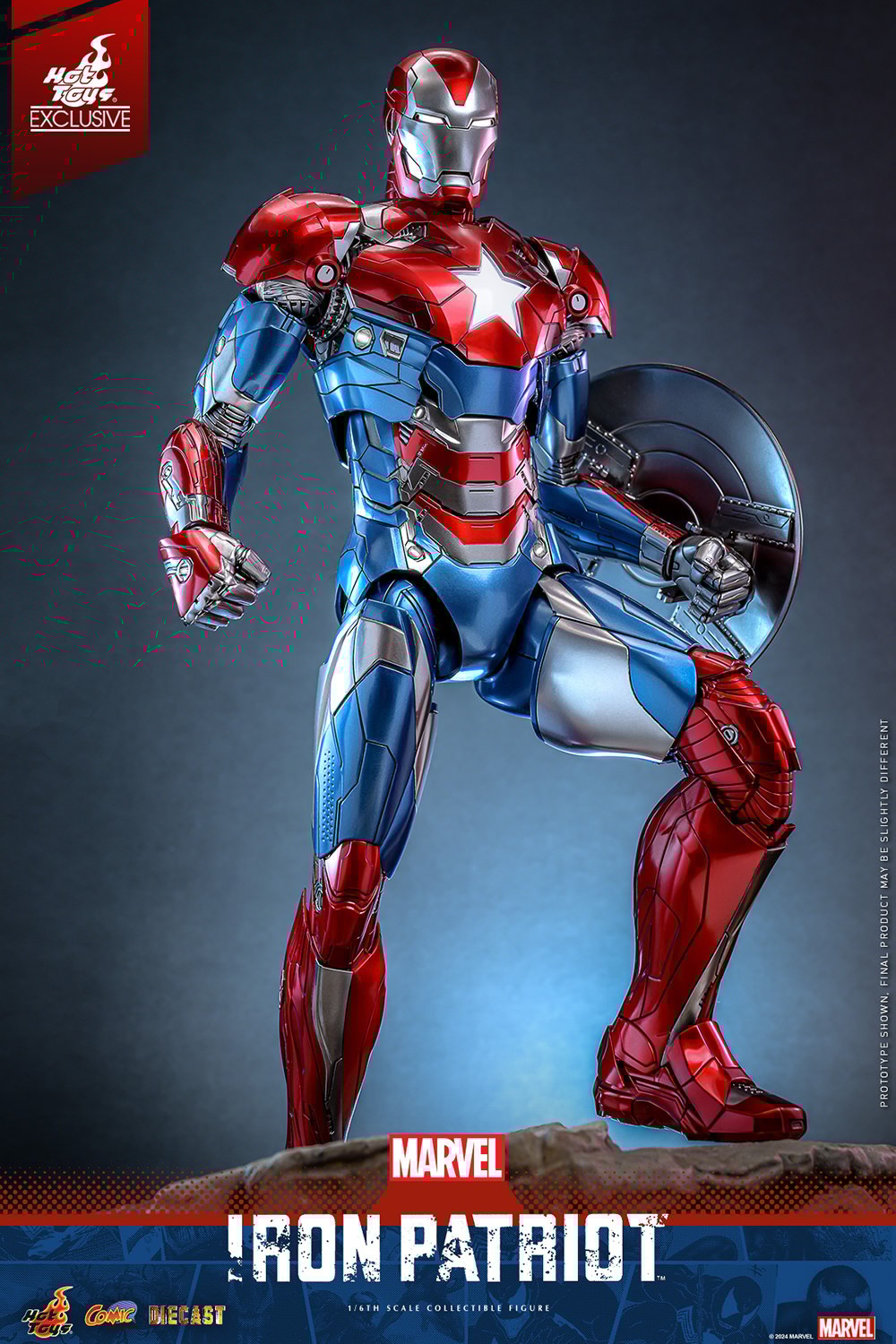 Iron Patriot Sixth Scale Figure by Hot Toys | Sideshow Collectibles
