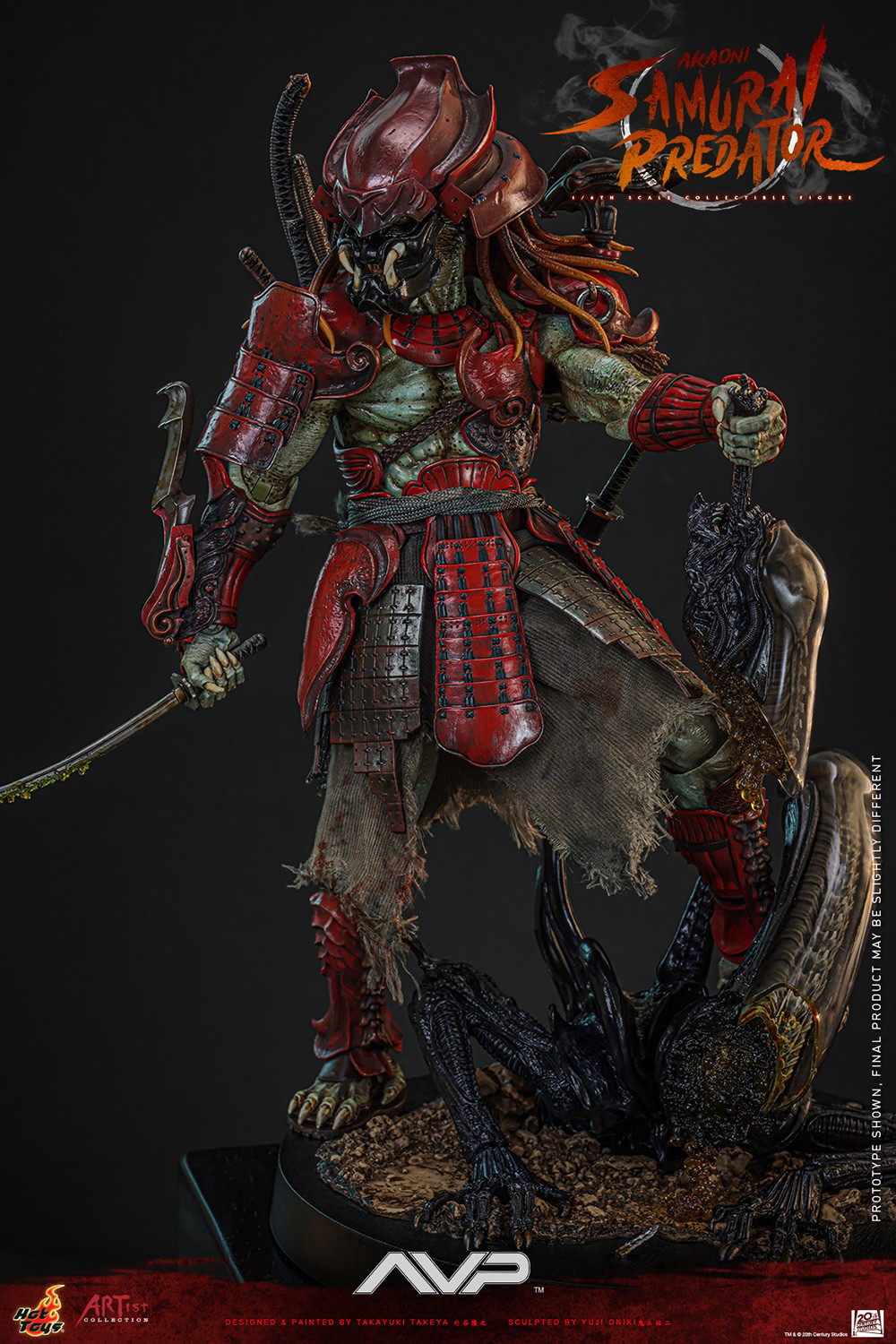 Akaoni Samurai Predator Sixth Scale Figure by Hot Toys | Sideshow ...