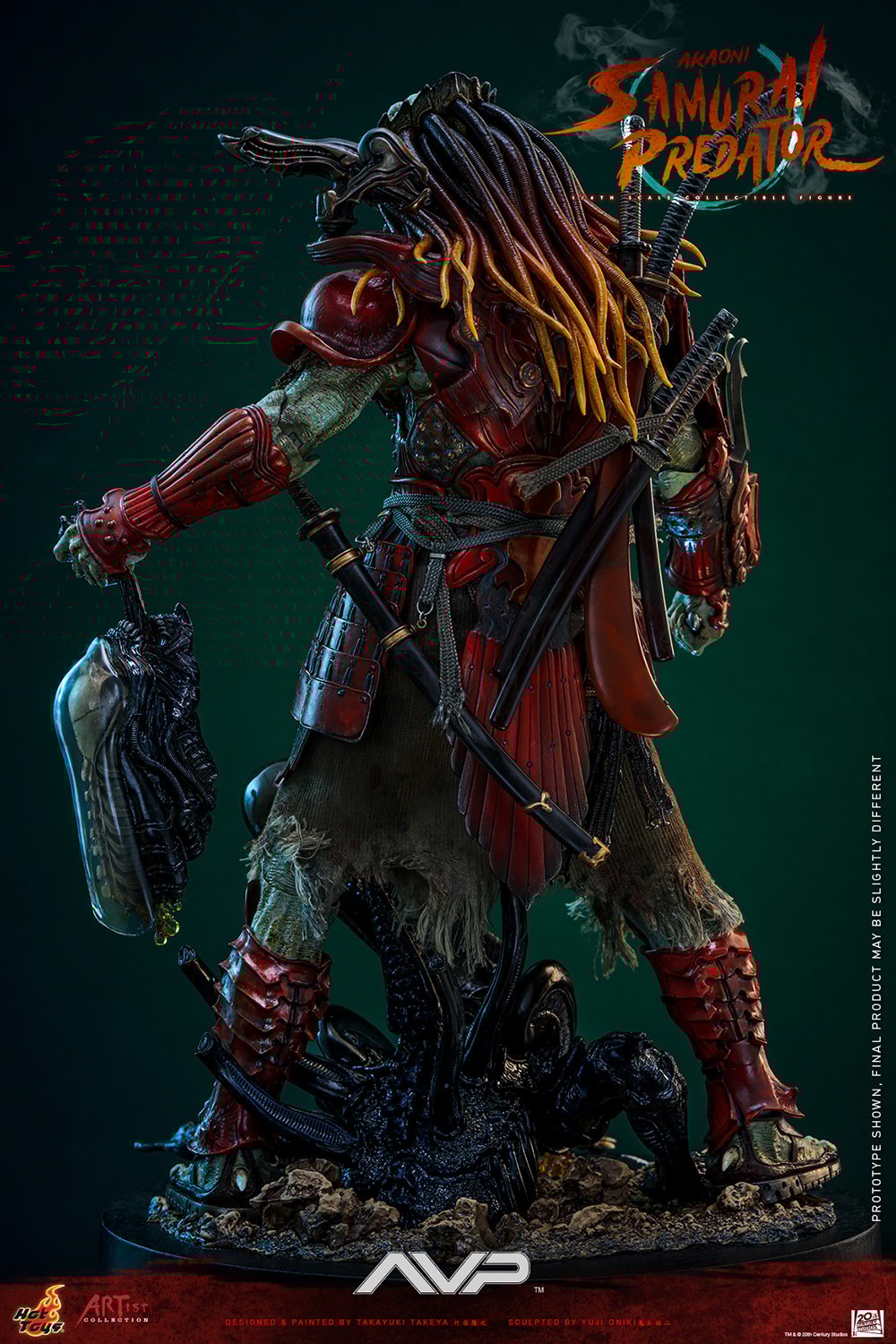 Akaoni Samurai Predator Sixth Scale Figure by Hot Toys | Sideshow ...