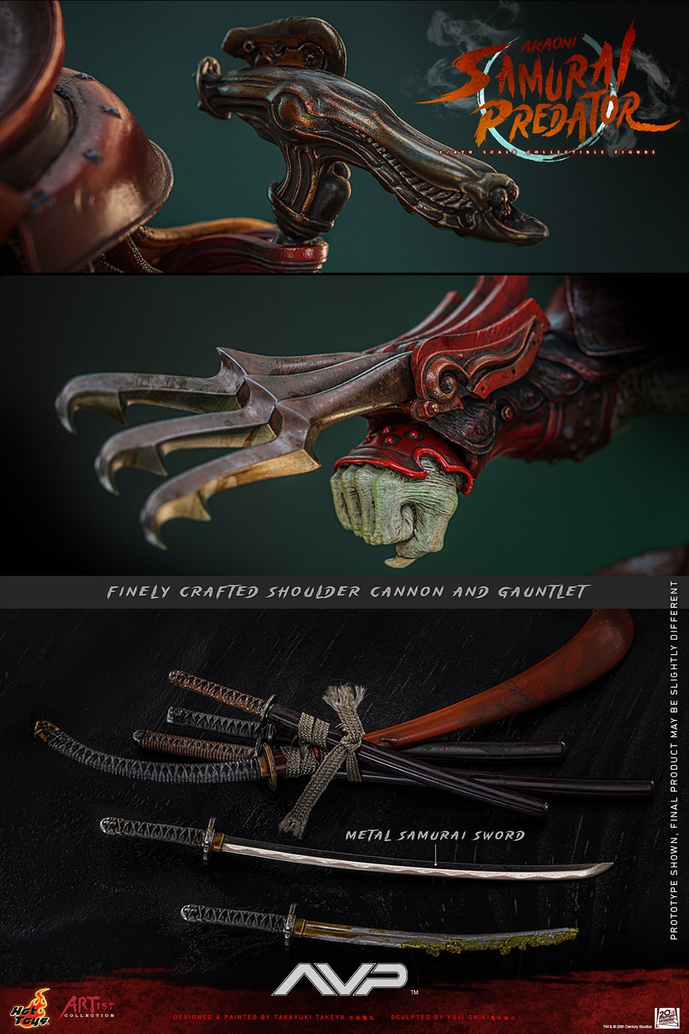 Akaoni Samurai Predator Sixth Scale Figure by Hot Toys | Sideshow ...