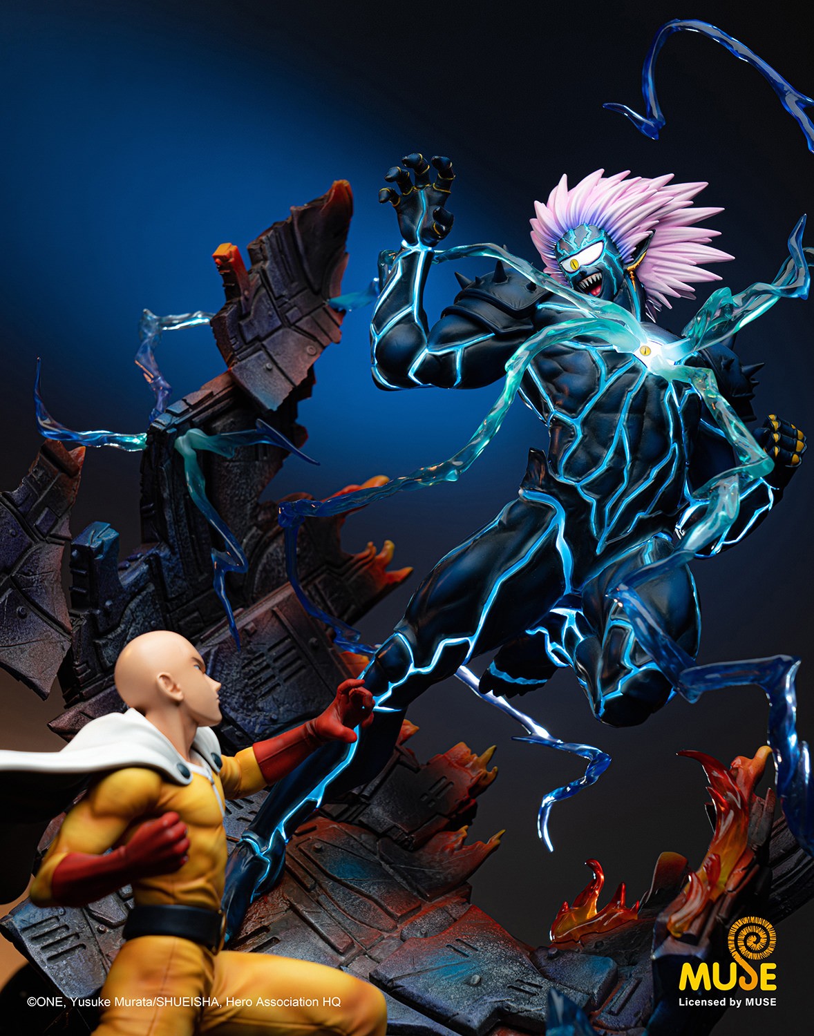 Saitama VS Lord Boros Statue by Jimei Palace | Sideshow Collectibles