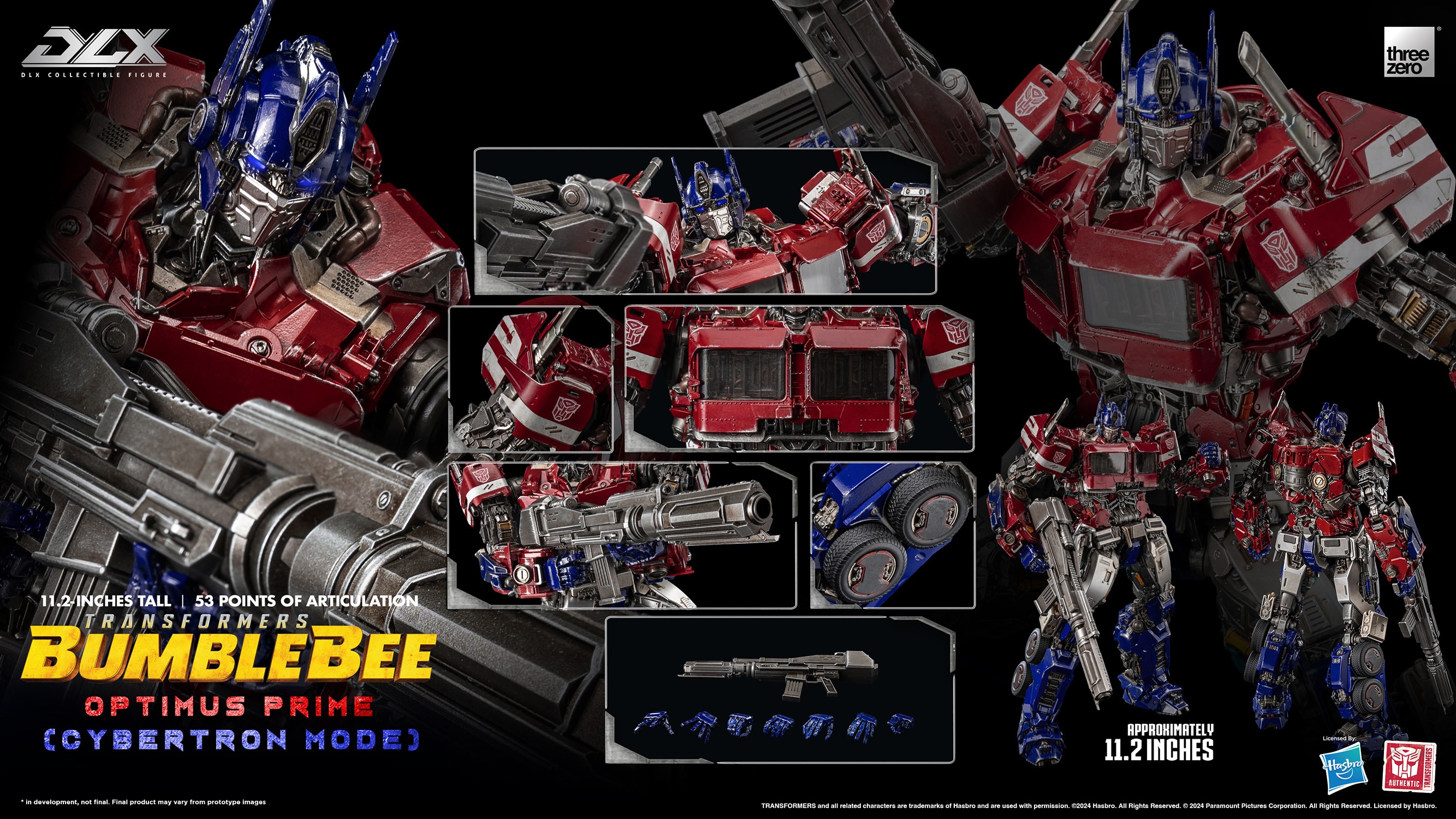 Optimus Prime (Cybertronian Form) DLX Collectible Figure by Threezero ...