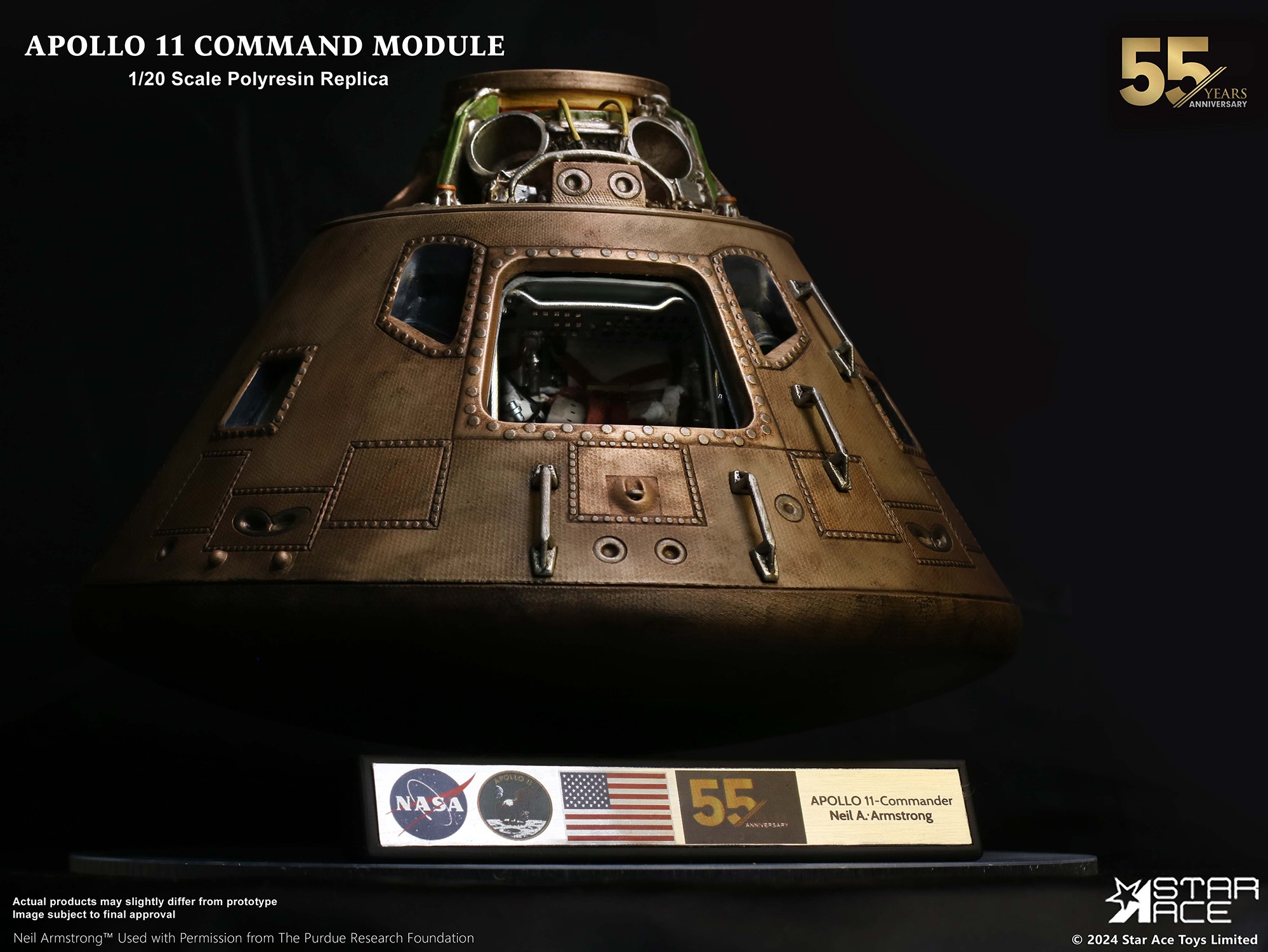 Apollo11 Command Module Deluxe Scaled Replica by Star Ace Toys ...
