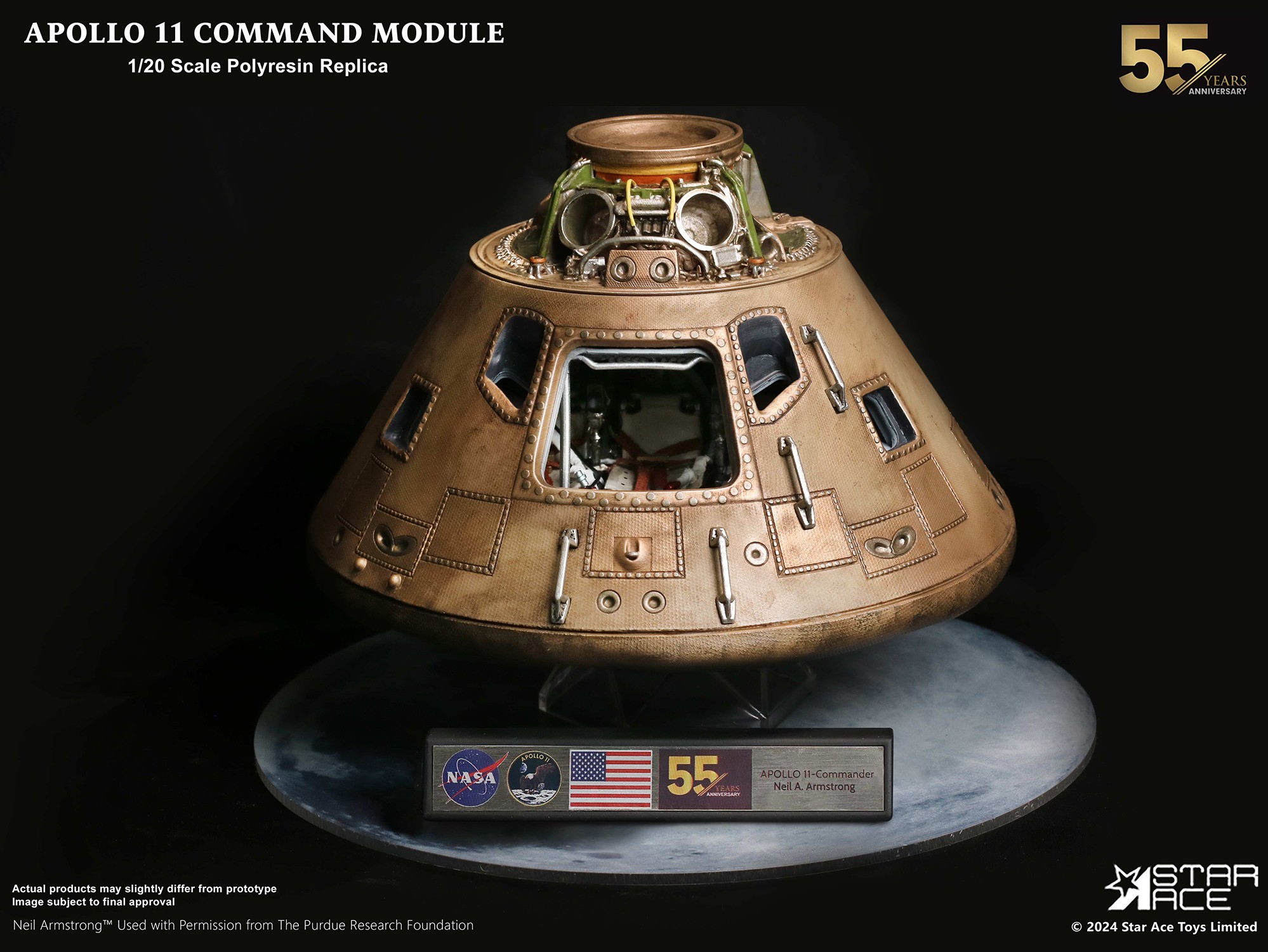 Apollo11 Command Module Deluxe Scaled Replica by Star Ace Toys ...