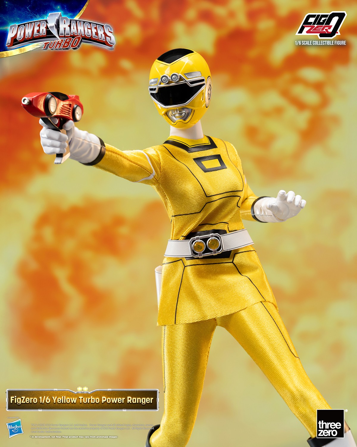 Yellow Turbo Power Ranger Sixth Scale Figure by Threezero | Sideshow ...