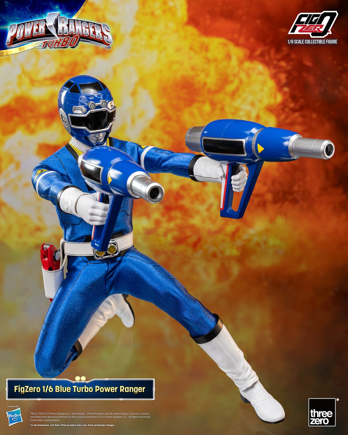 Blue Turbo Power Ranger Sixth Scale Figure by Threezero | Sideshow ...