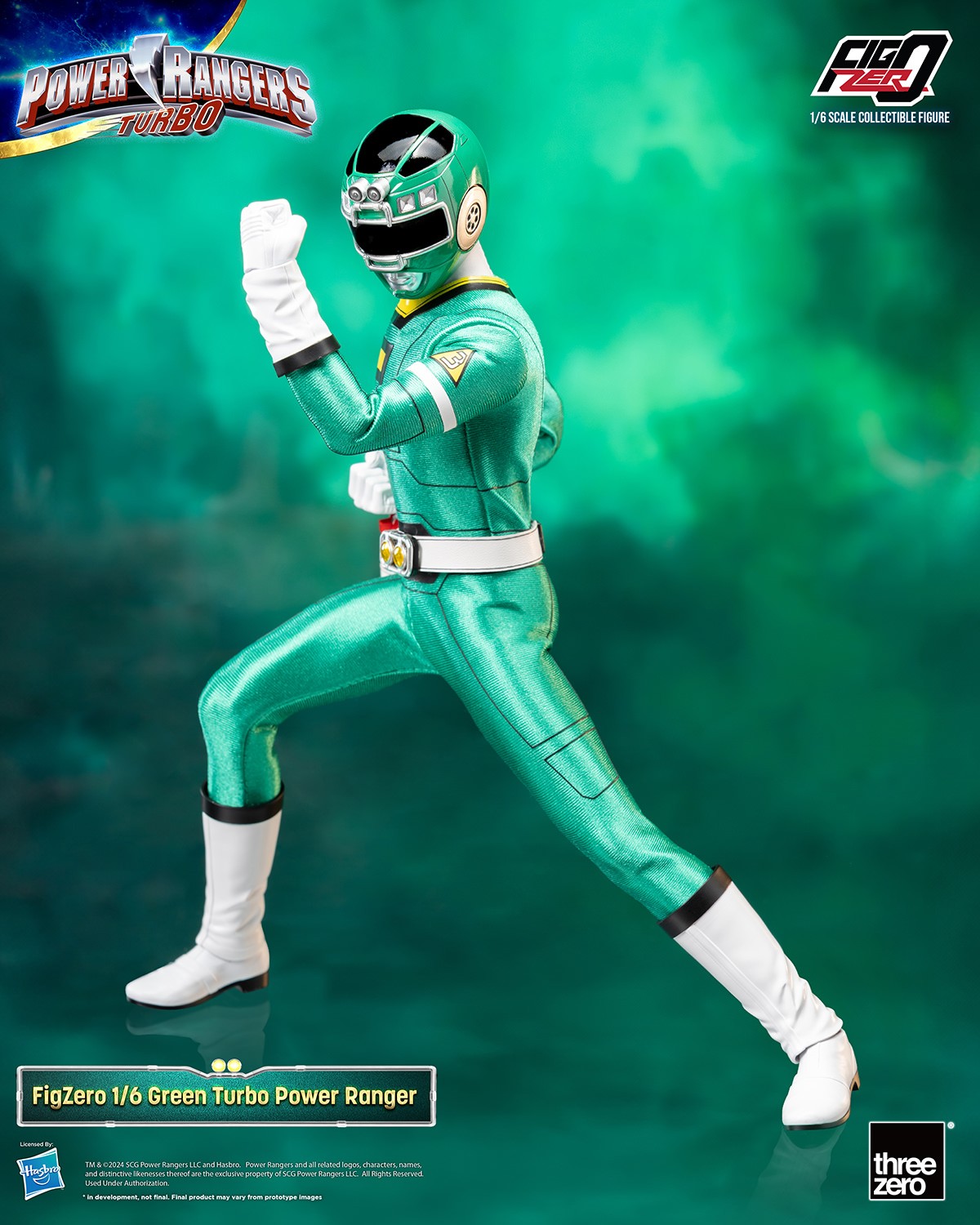 Green Turbo Power Ranger Sixth Scale Figure by Threezero | Sideshow ...