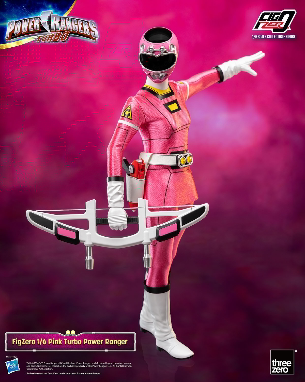 Pink Turbo Power Ranger Sixth Scale Figure by Threezero | Sideshow ...