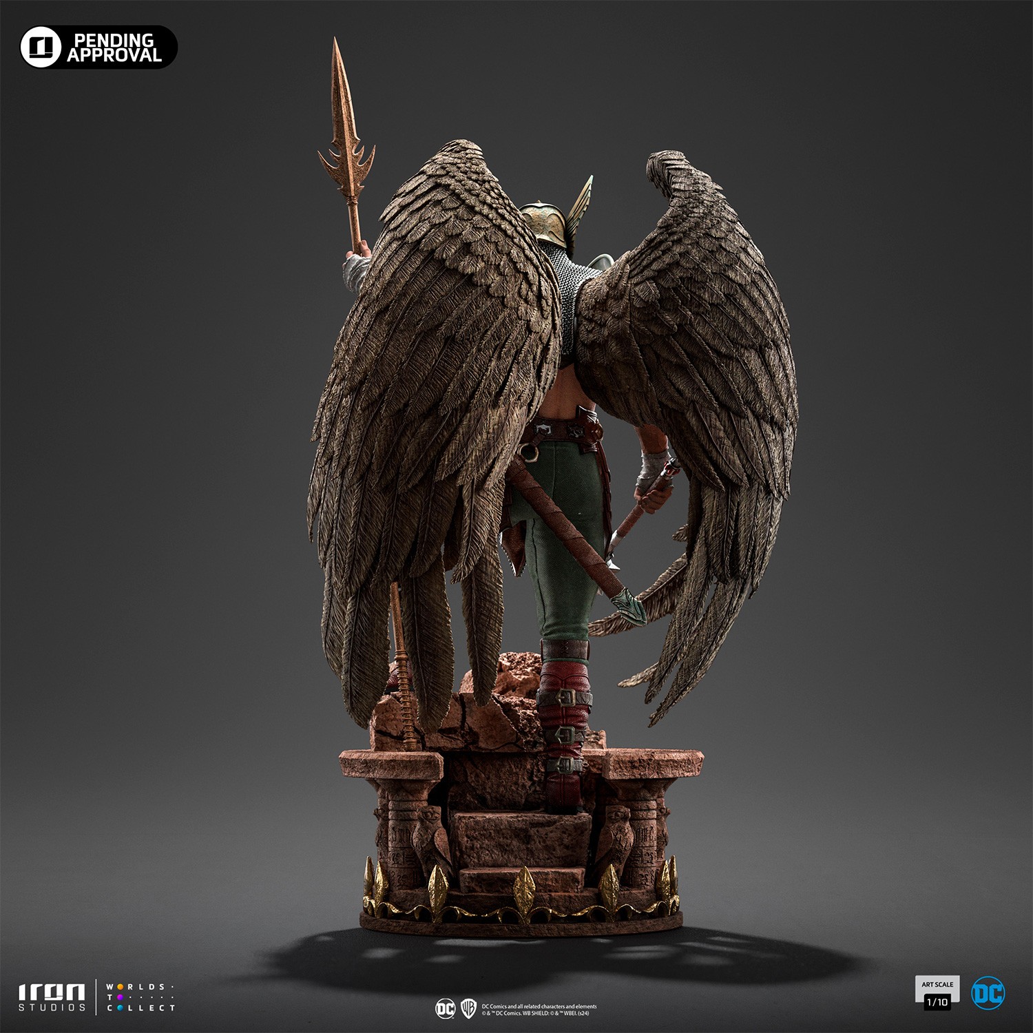 Hawkman (10th Anniversary) Art Scale Statue by Iron Studios | Sideshow ...