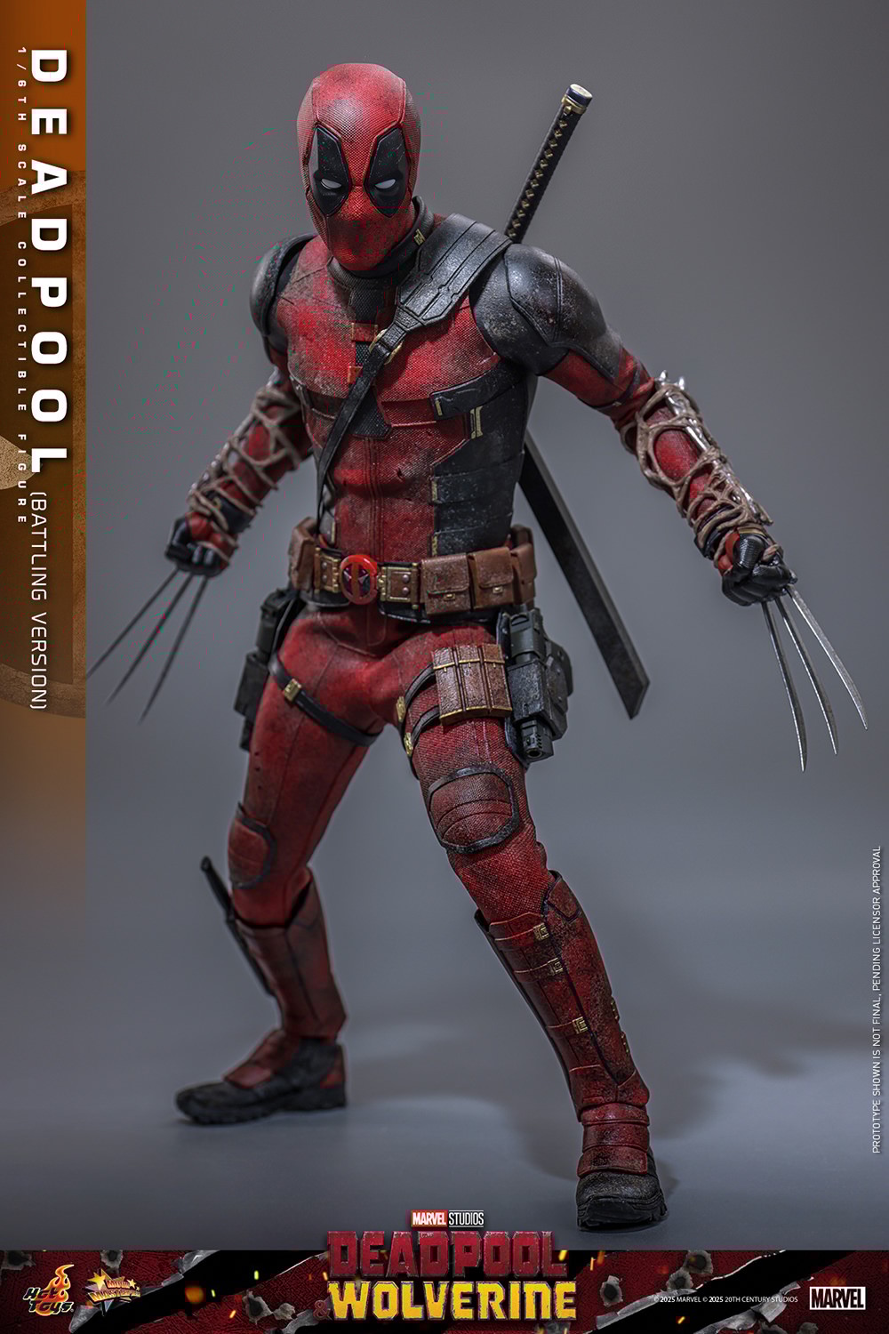 Deadpool (Battling Version) Sixth Scale Figure by Hot Toys | Sideshow ...