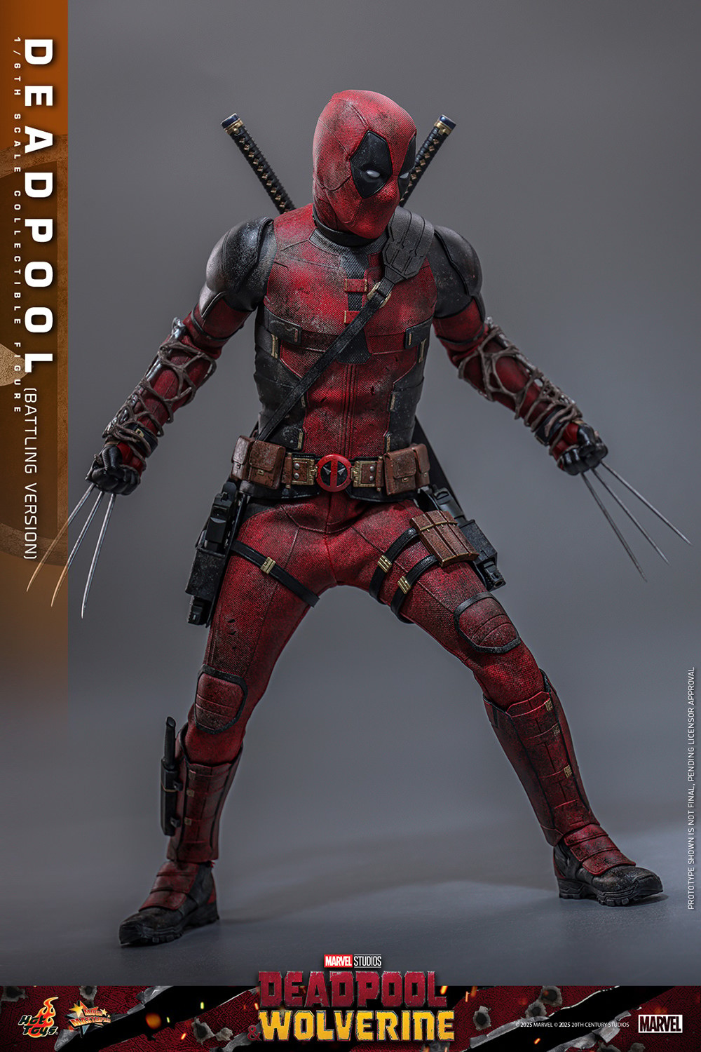 Deadpool (Battling Version) Sixth Scale Figure by Hot Toys | Sideshow ...