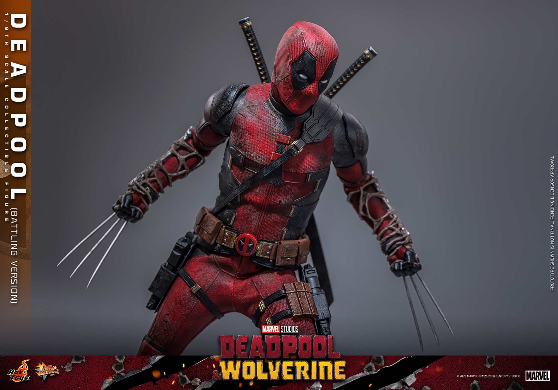 Deadpool (Battling Version) Sixth Scale Figure by Hot Toys | Sideshow ...