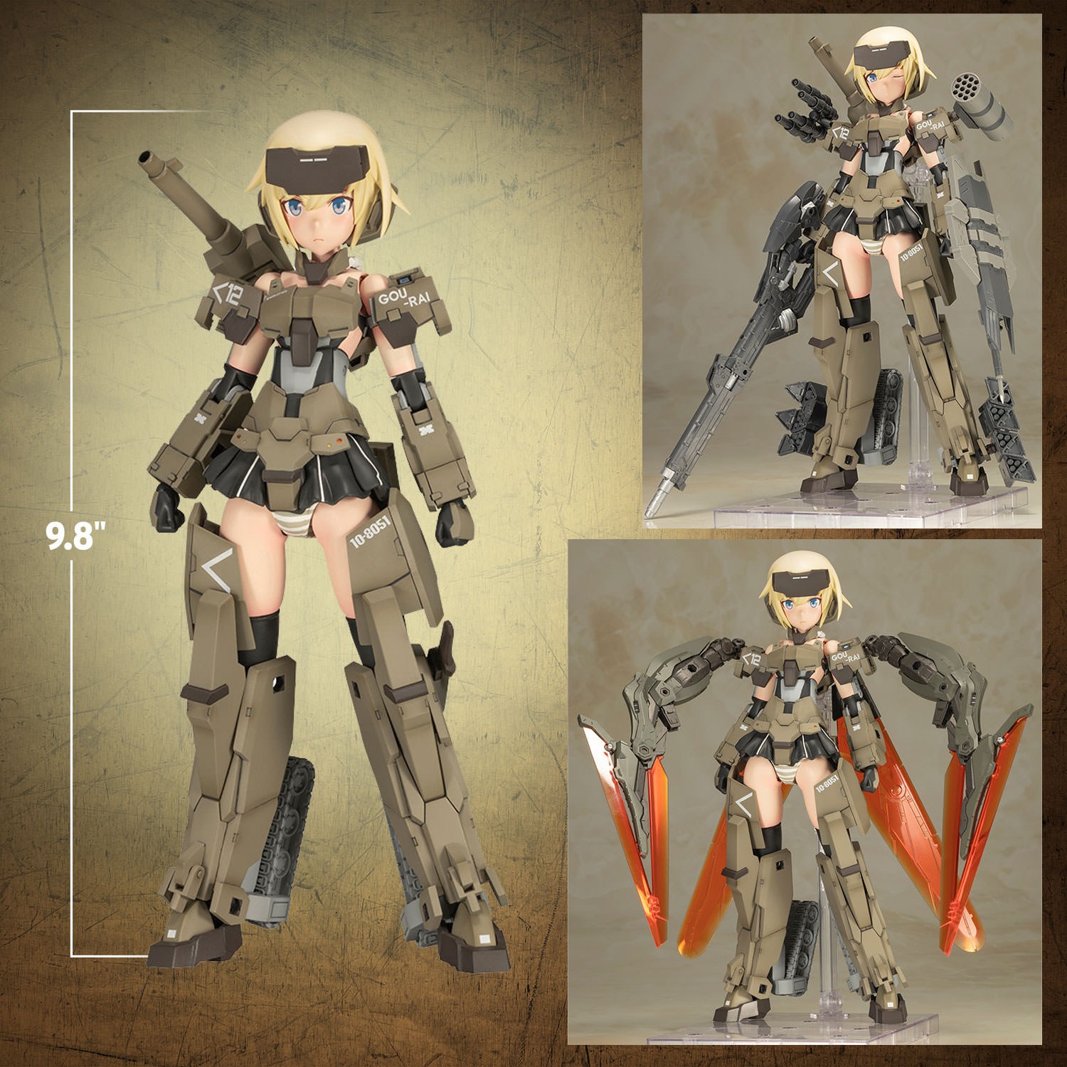 Gourai (Grande Scale) Frame Arms Girl Model Kit by Kotobukiya ...