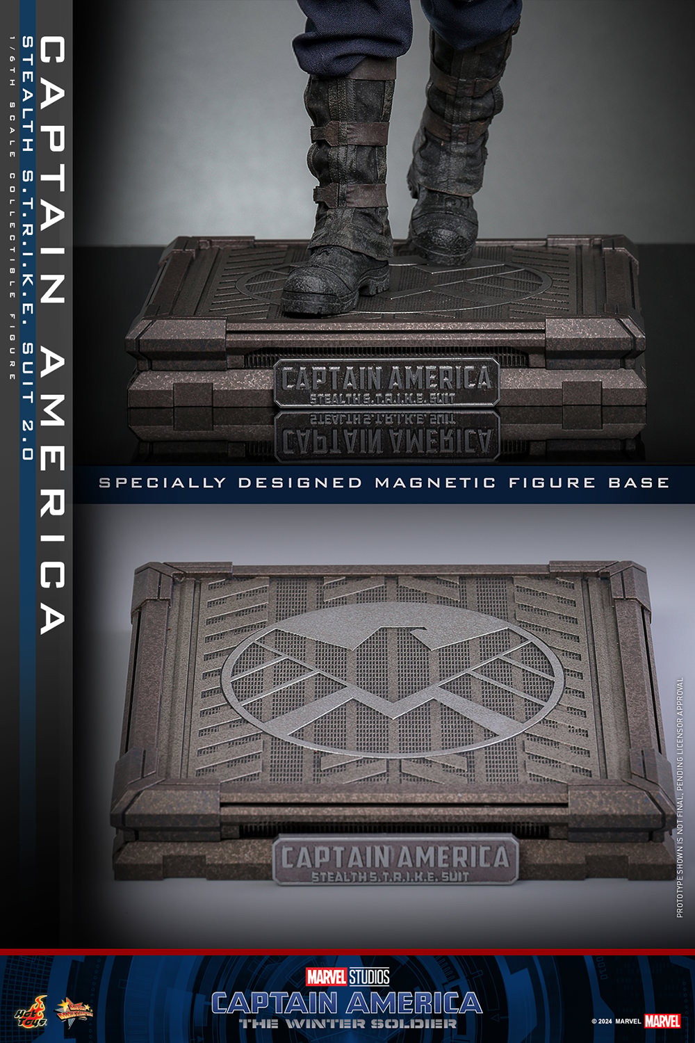 Captain America (Stealth S.T.R.I.K.E. Suit) 2.0 Sixth Scale Figure by ...