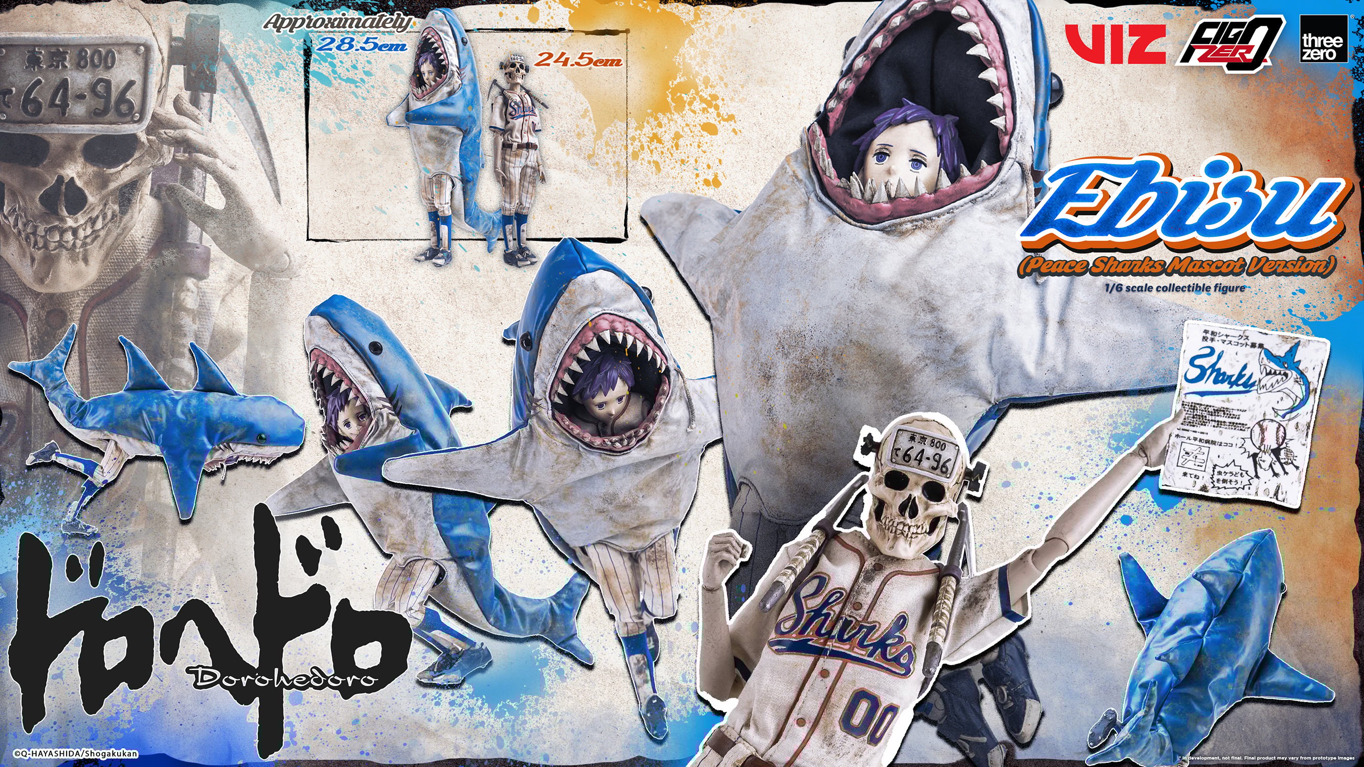 Ebisu (Peace Sharks Mascot Version) Sixth Scale Figure by Threezero ...