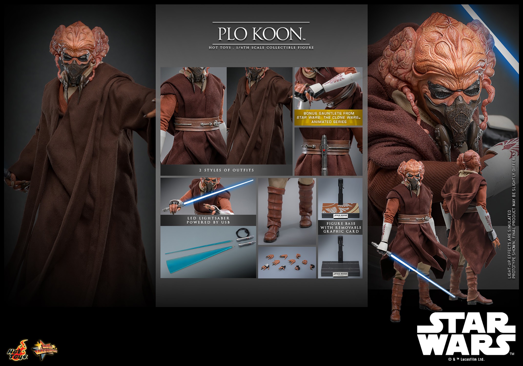 Plo Koon™ Sixth Scale Figure by Hot Toys | Sideshow Collectibles