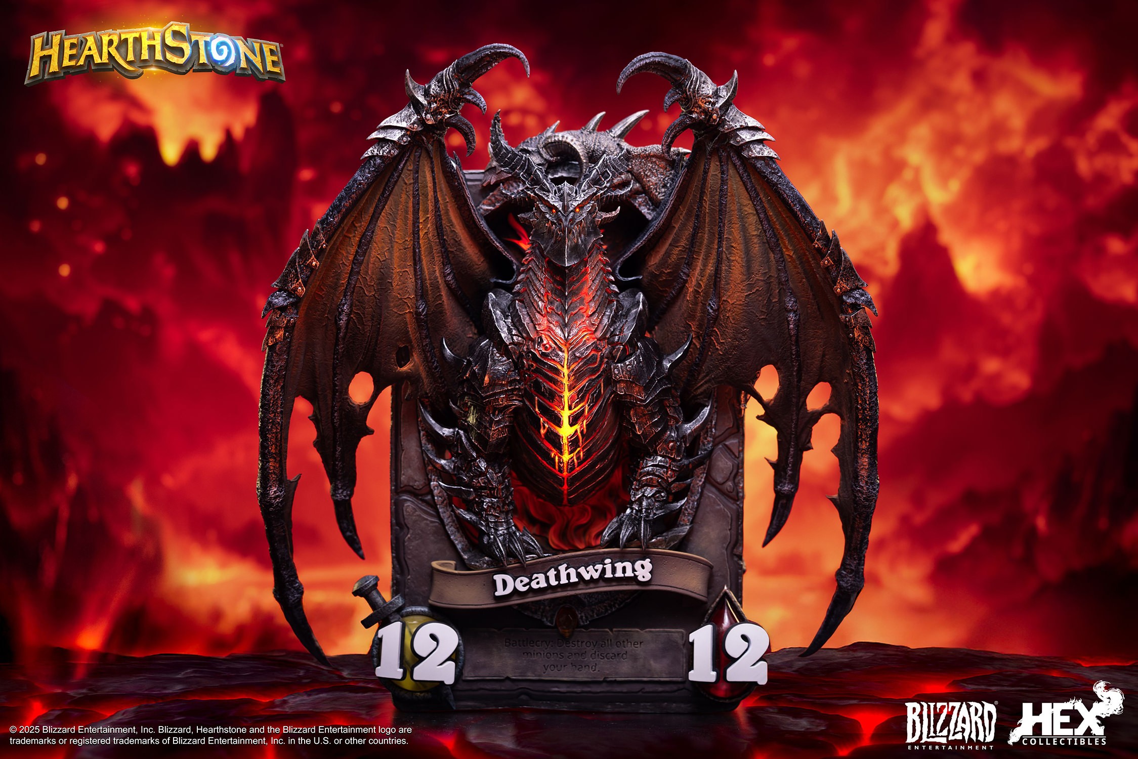 Deathwing 3D Art Frame Statue by HEX Collectibles | Sideshow Collectibles