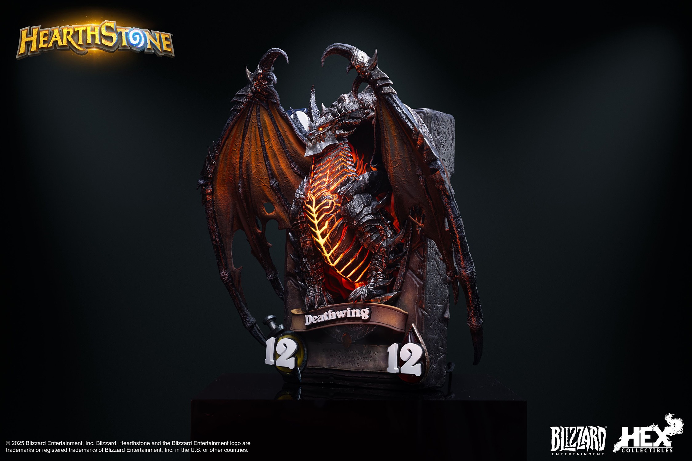 Deathwing 3D Art Frame Statue by HEX Collectibles | Sideshow Collectibles
