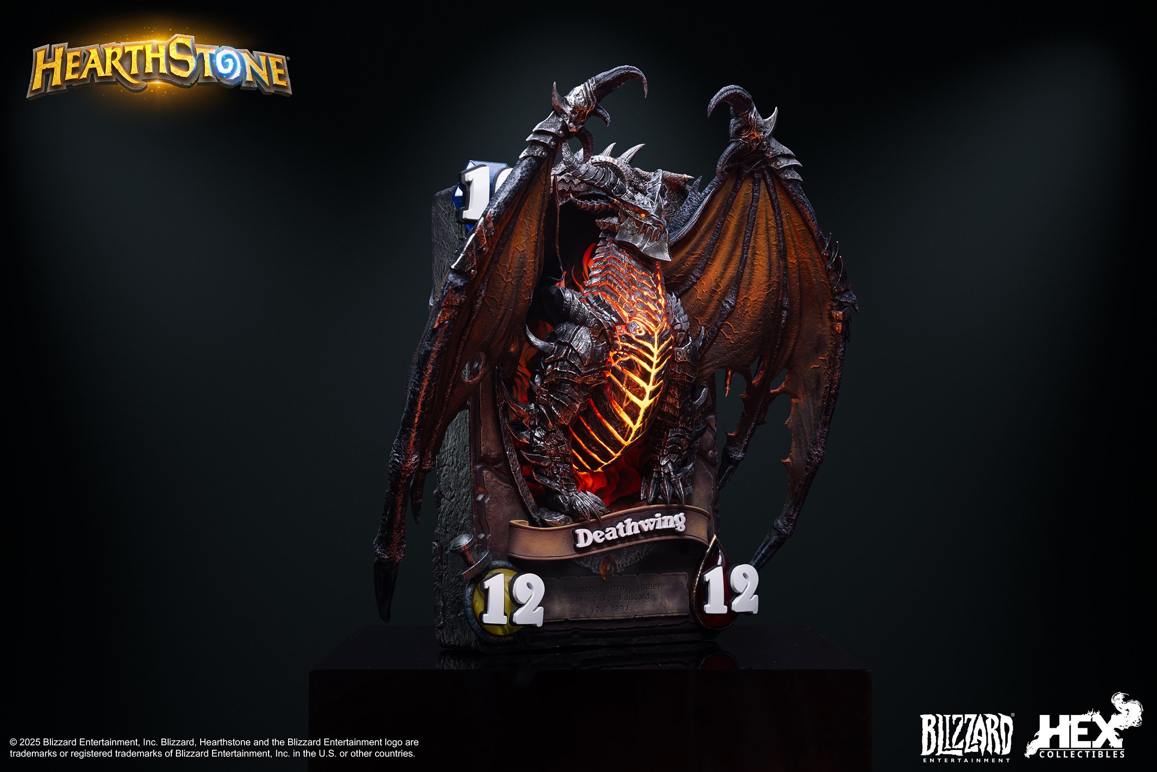 Deathwing 3D Art Frame Statue by HEX Collectibles | Sideshow Collectibles