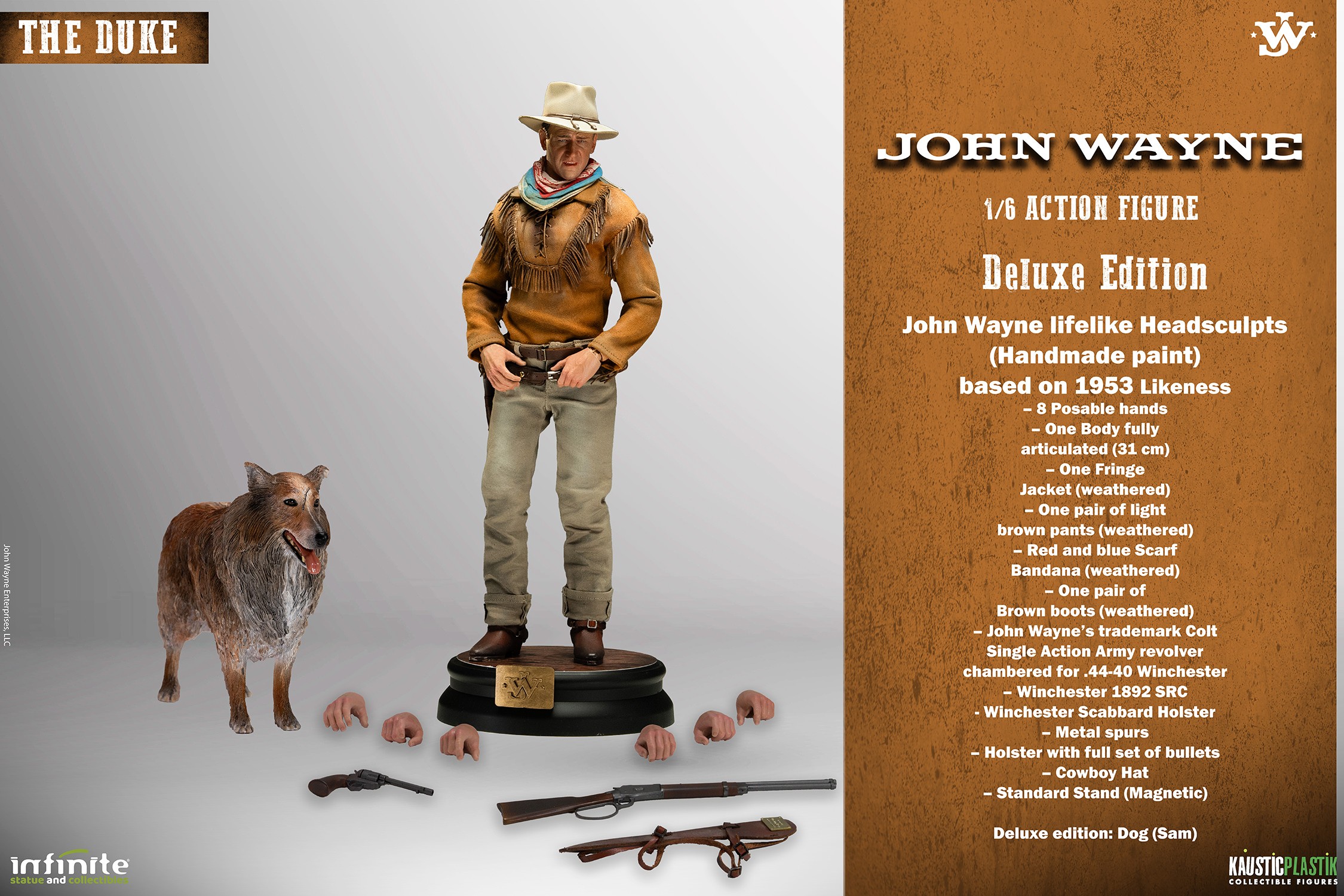 John Wayne as The Duke Deluxe Sixth Scale Figure by Infinite Statue ...