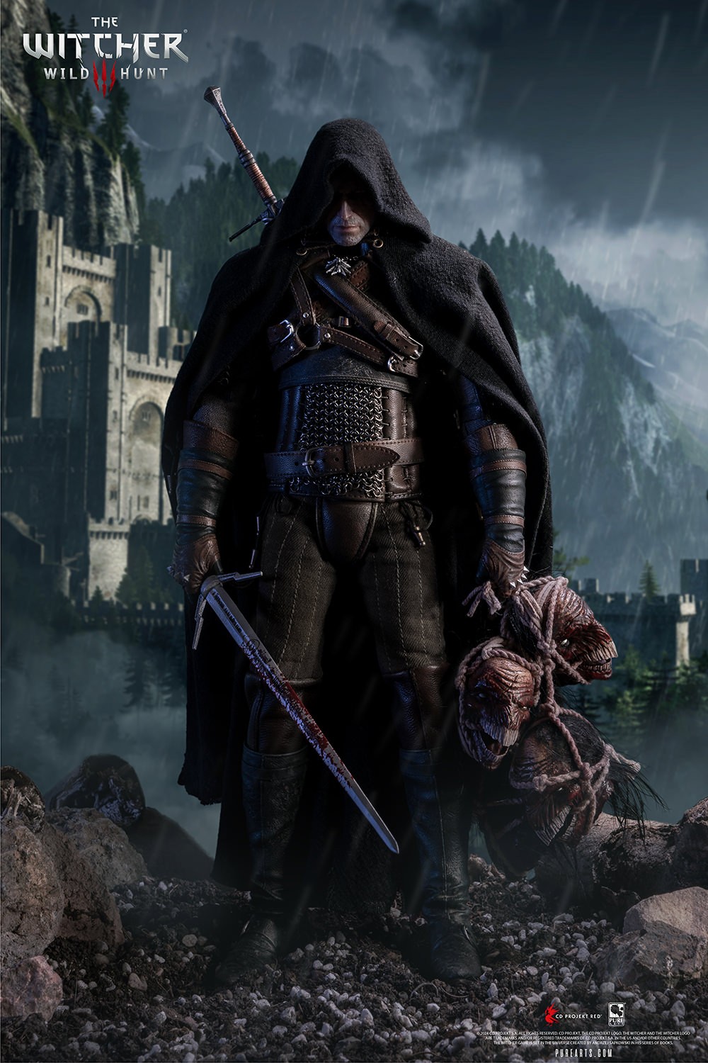 The Witcher 3: Wild Hunt Geralt of Rivia Sixth Scale Figure by PureArts ...